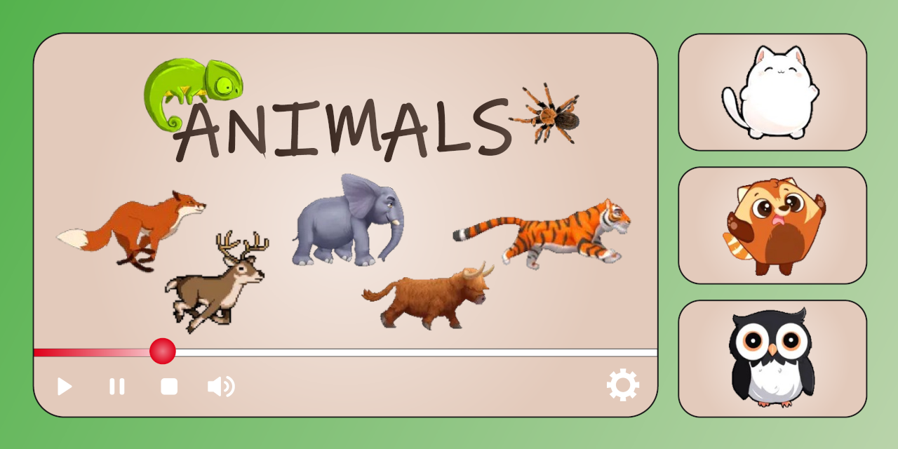 Animals Progress Bar Collection for YouTube - YouTube progress bar ...