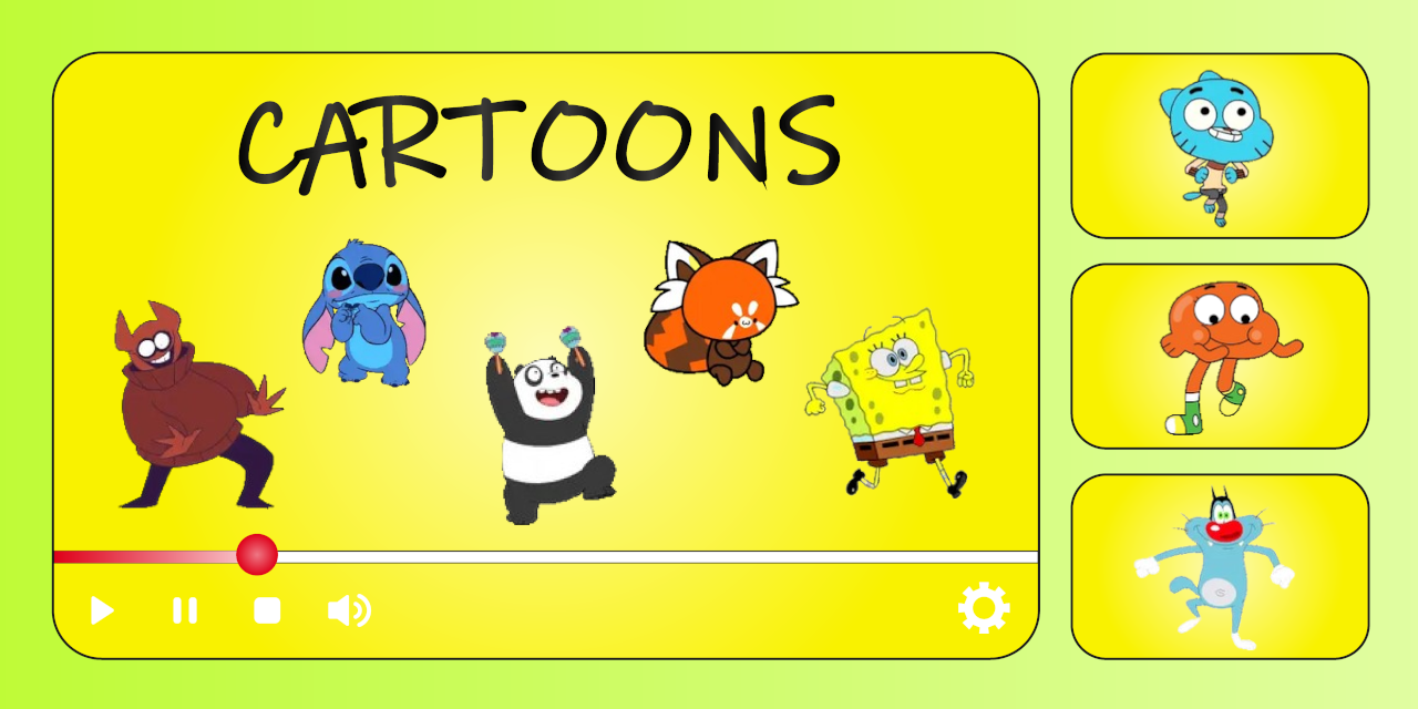 Cartoons Progress Bar Collection for YouTube - YouTube progress bar ...