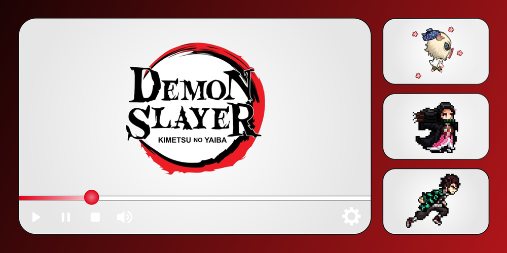 Demon Slayer: Kimetsu no Yaiba Progress Bar Collection for YouTube ...