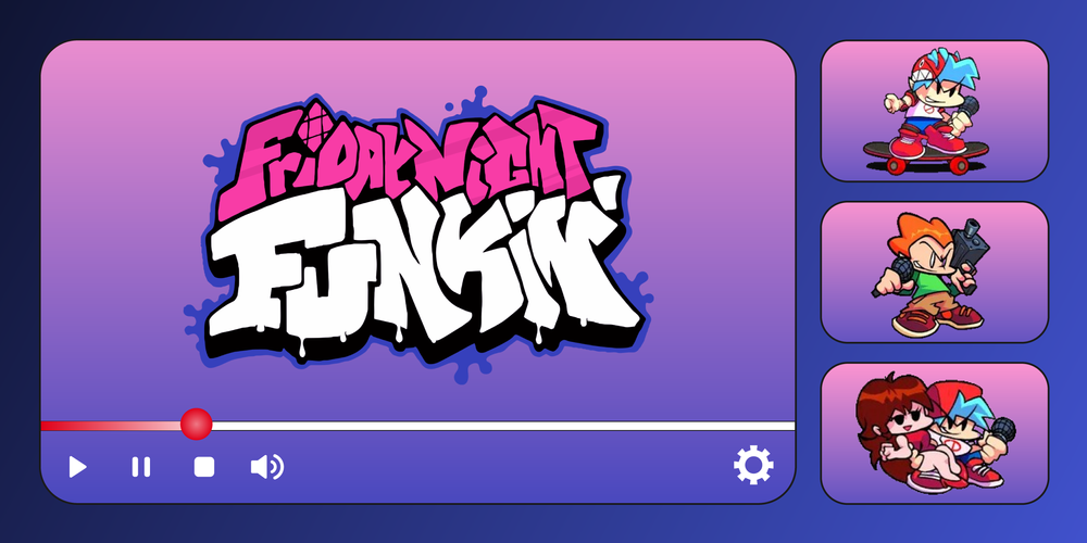 Friday Night Funkin' Progress Bar Collection for YouTube - Custom ...