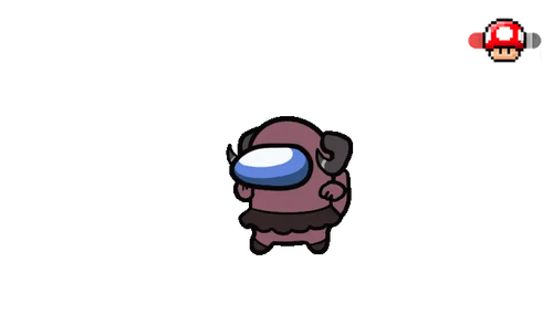 Among Us Maroon Character Minotaur Dance