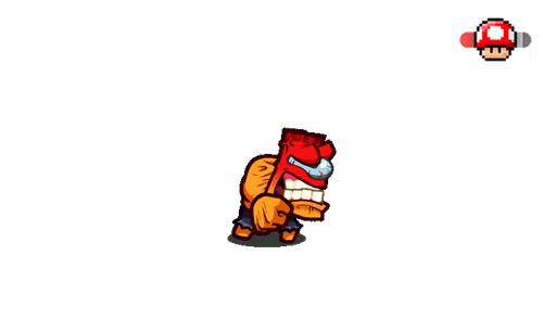 Among Us Orange Character Angry