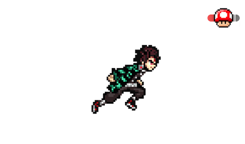 Demon Slayer Pixel Tanjiro Kamado Run - Custom Progress Bar for YouTube