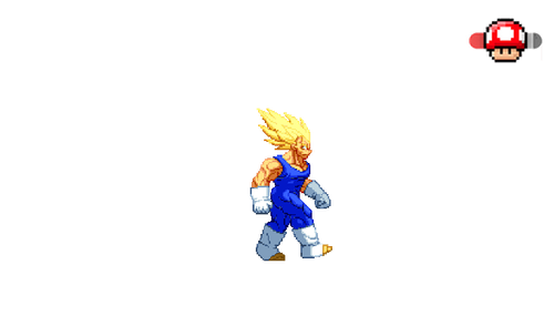 Dragon Ball Majin Vegeta Walk Pixel - YouTube Progress Bar Style