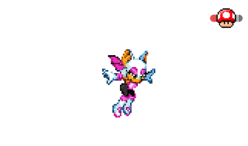 Sonic the Hedgehog Rogue The Bat Pixel Flying - YouTube Progress Bar Style