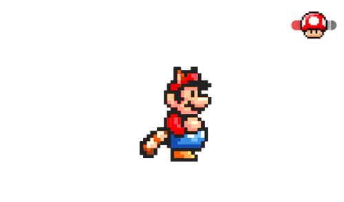 Super Mario Racoon Mario Running Pixel - YouTube Progress Bar Style